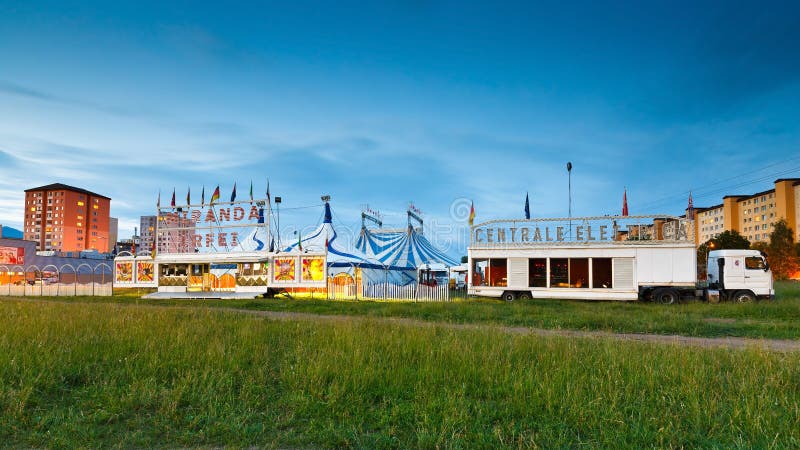 Circus. editorial stock image. Image of orfei, cityscape - 73047459