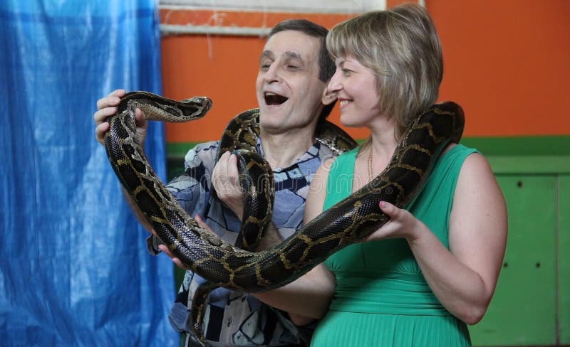 Circus Number with a Python Editorial Photography - Image of python ...