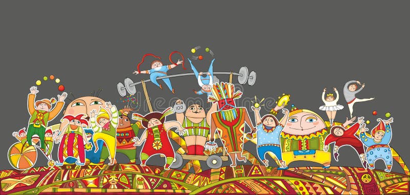 Cartoon Circus Parade