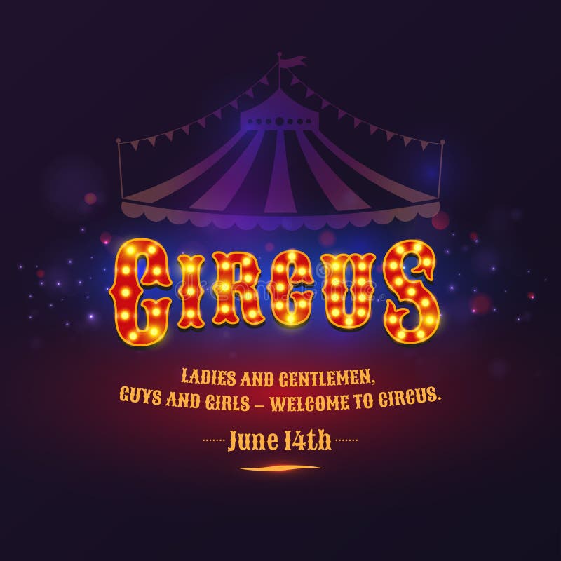 Circus Magic Show Entrance Vector Tickets Templates Stock Vector ...