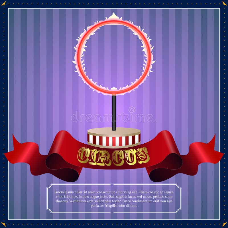 Circus poster image stock vector. Illustration of clipart - 158867178