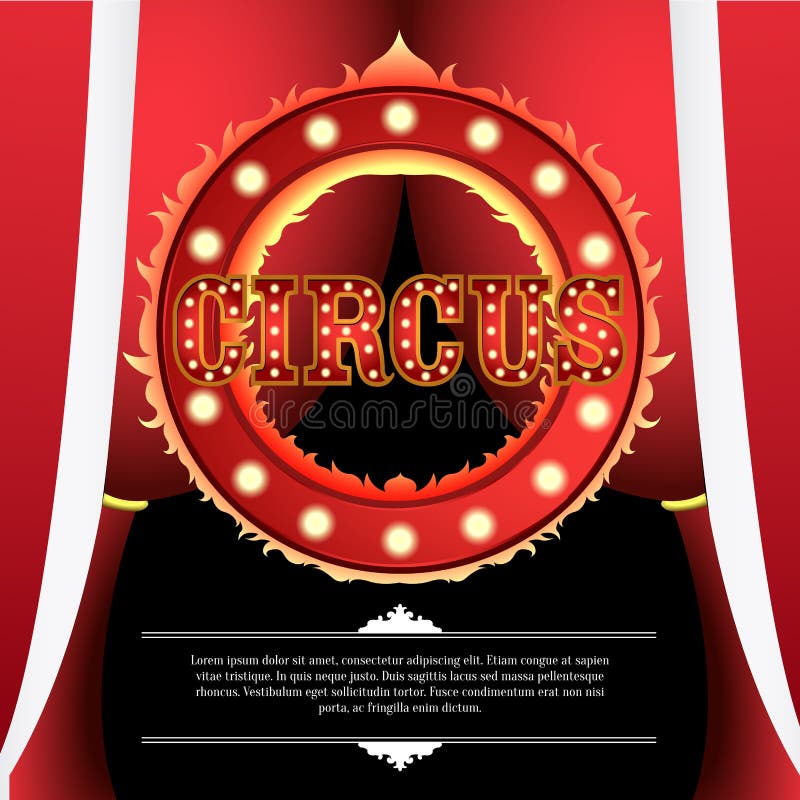 Circus poster image stock vector. Illustration of announcement - 158867296