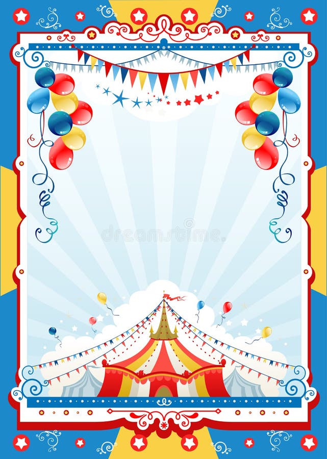 Circus poster stock vector. Illustration of imagery, amusement - 32184347