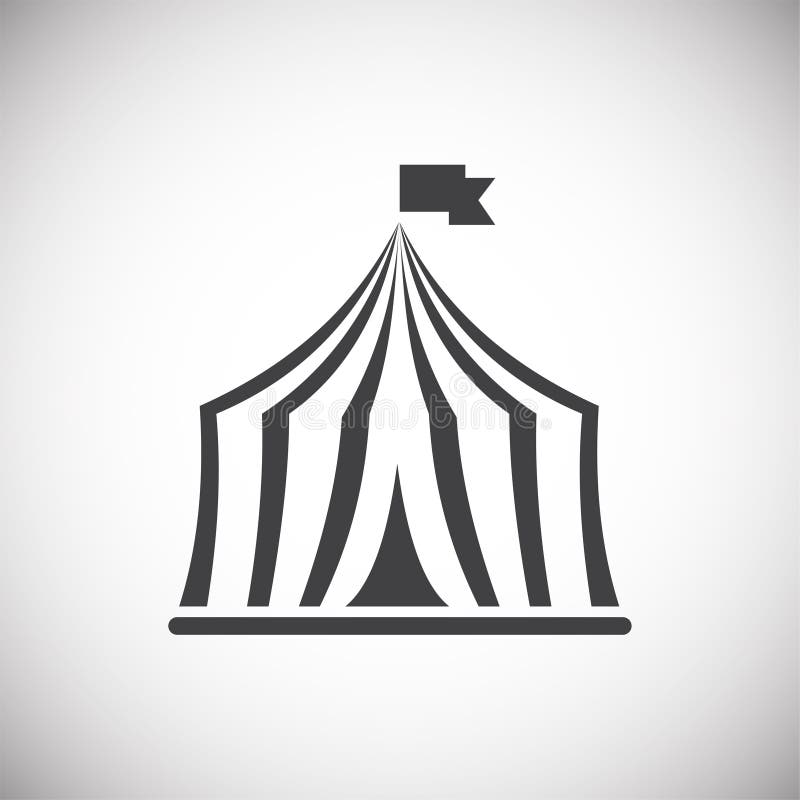 Circus Related Icon on Background for Graphic and Web Design. Simple ...