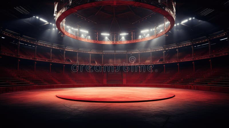 Circus Ring and Chairs for People. Circus Arena Stock Illustration ...