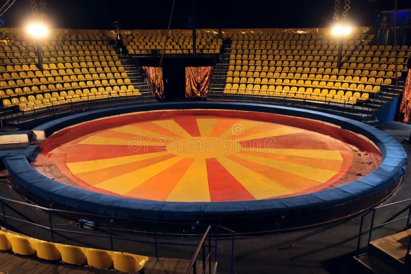 Circus Ring and Chairs for People Stock Photo - Image of chair, ring ...