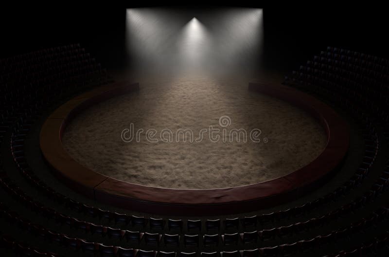 Circus Ring and Podium stock photo. Image of classic - 75676516