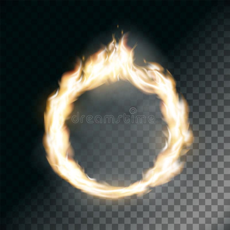 Circus ring on fire. stock vector. Illustration of glowing - 98447300