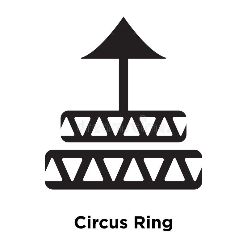 Circus Ring Icon Vector Isolated on White Background, Logo Concept of ...