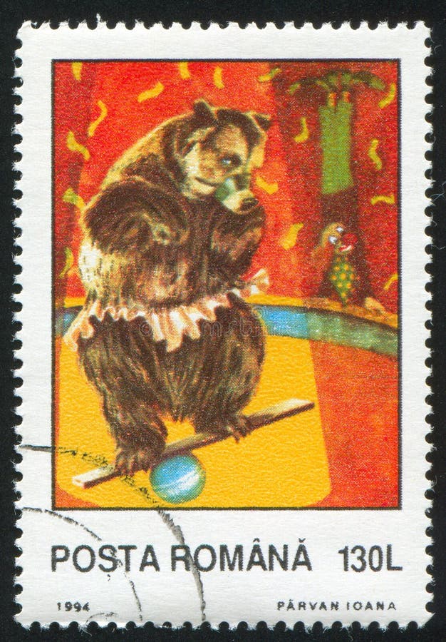 Circus editorial stock image. Image of muzzle, postmark - 227793284