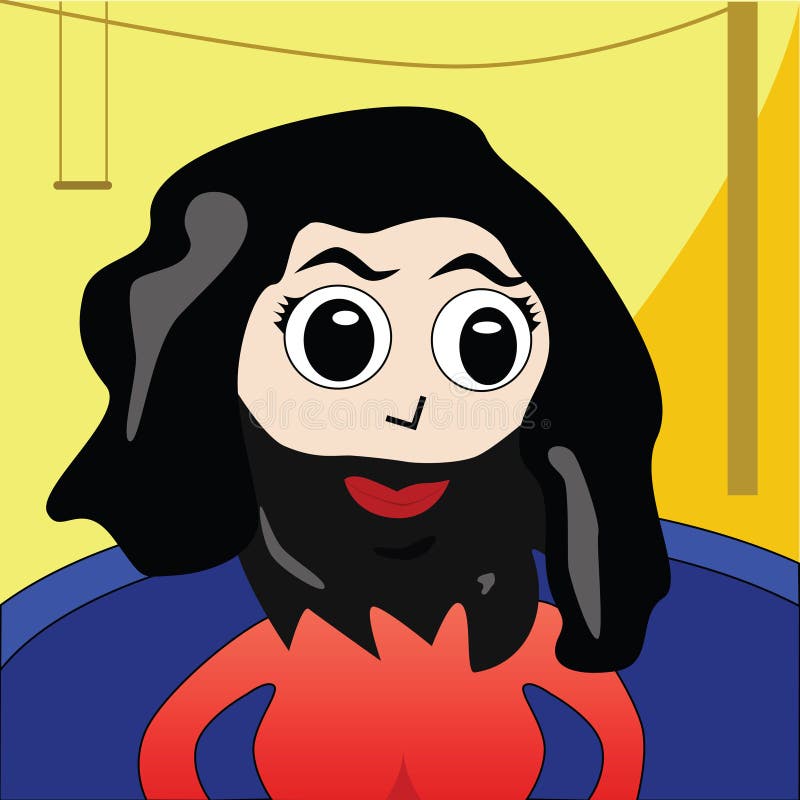 Circus Series: Bearded Lady 2 Stock Vector - Illustration of circus ...