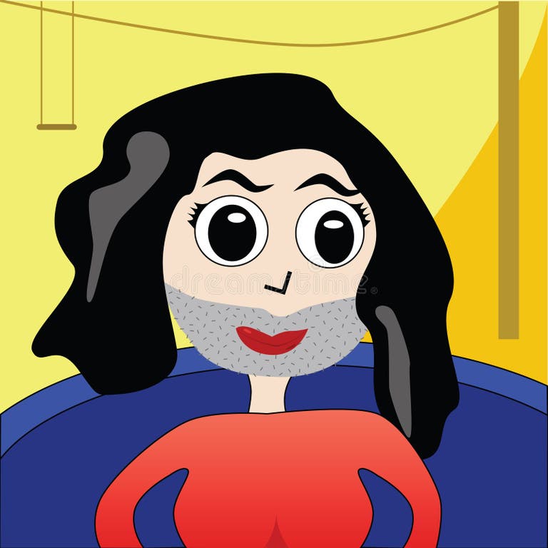 Bearded Lady Stock Illustrations – 584 Bearded Lady Stock Illustrations ...