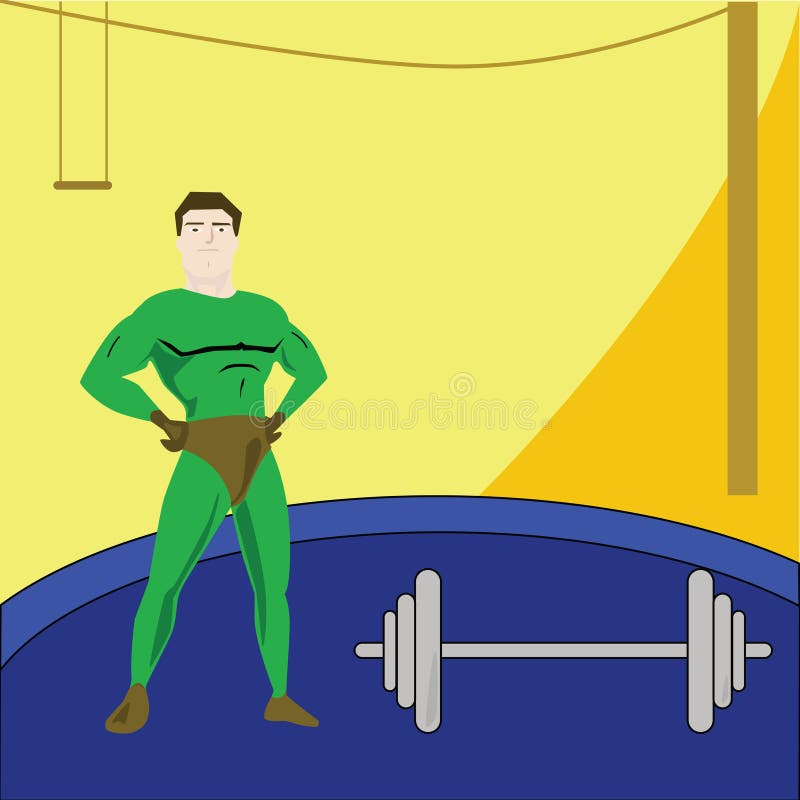 Cartoon Circus Strong Man Stock Illustrations – 415 Cartoon Circus ...