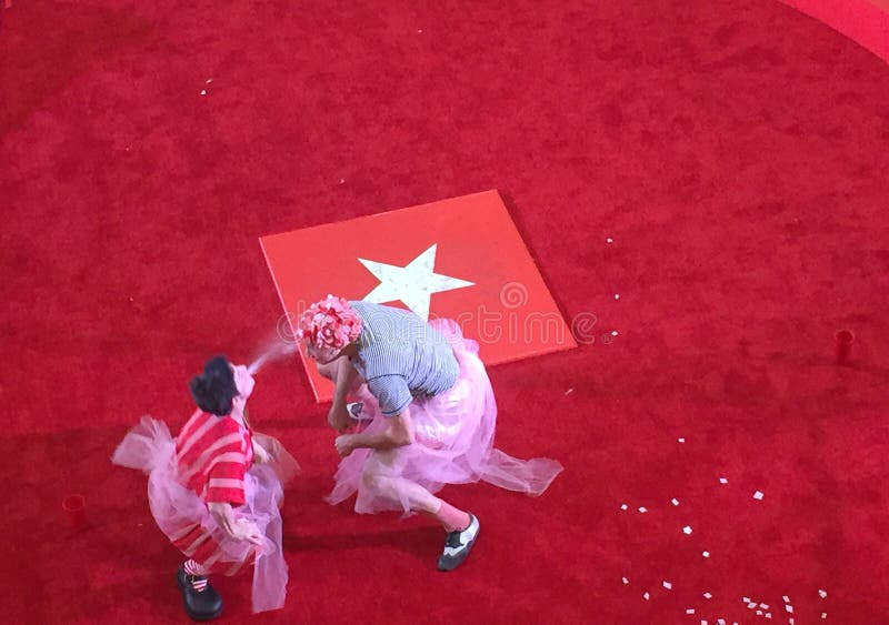 Circus Show in a Red Ring Galleria TX Editorial Photo - Image of ...