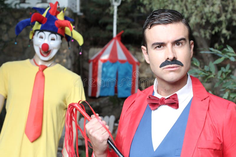 Circus Tamer with Vintage Look Stock Photo - Image of play, performer ...