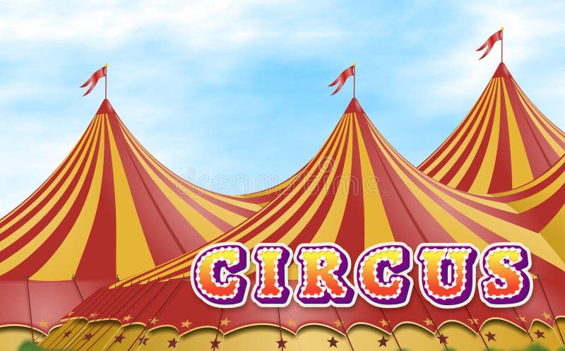 Circus tent banner stock vector. Illustration of insignia - 9895032