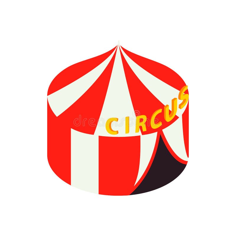 Circus Tent Isometric 3d Icon Stock Vector - Illustration of festive ...