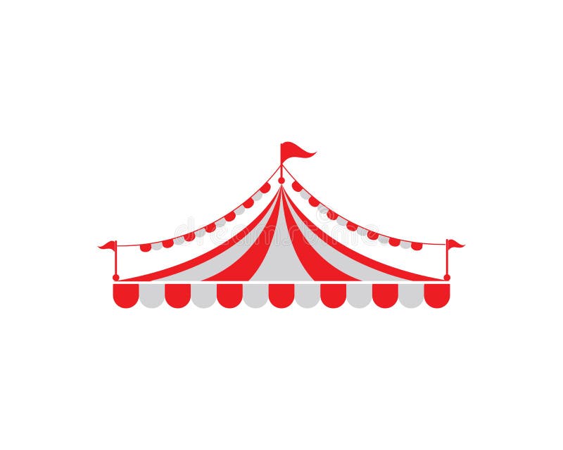 Circus Tent Logo Template Vector Stock Vector Illustration Of