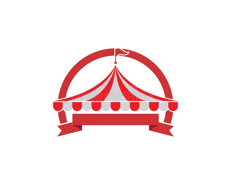 Circus Tent Logo Template Vector Stock Vector Illustration Of Icon