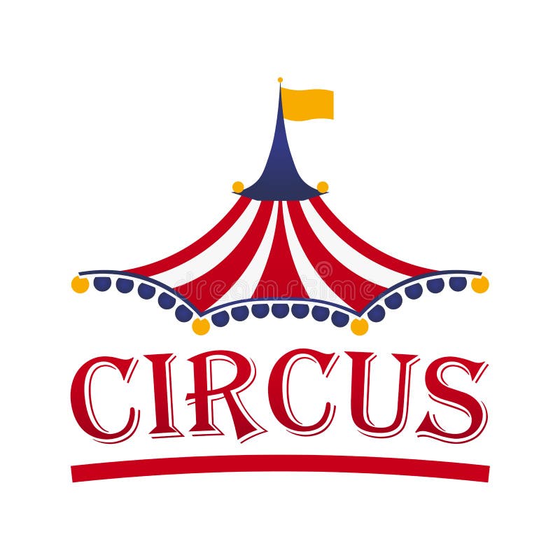 Circus Tent Logo Template. Vector Stock Vector - Illustration of ...