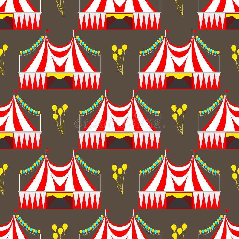 Circus Show Entertainment Tent Marquee Outdoor Festival Seamless ...