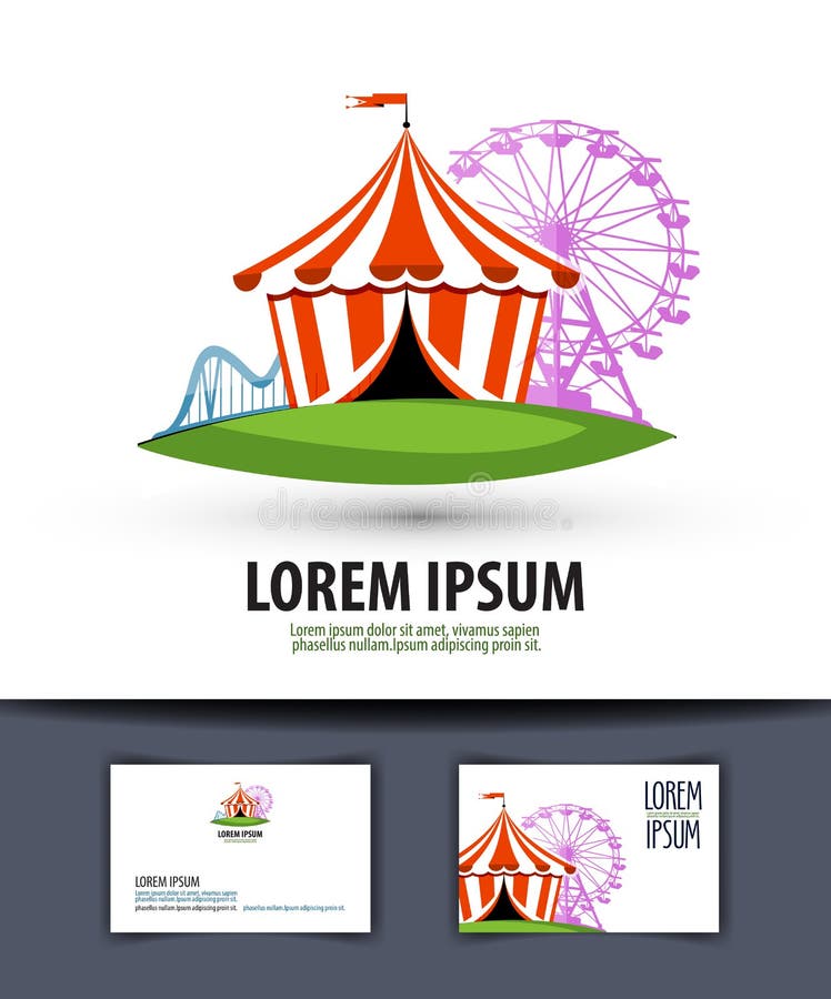 Circus Vector Logo Design Template. Carousel or Stock Vector ...