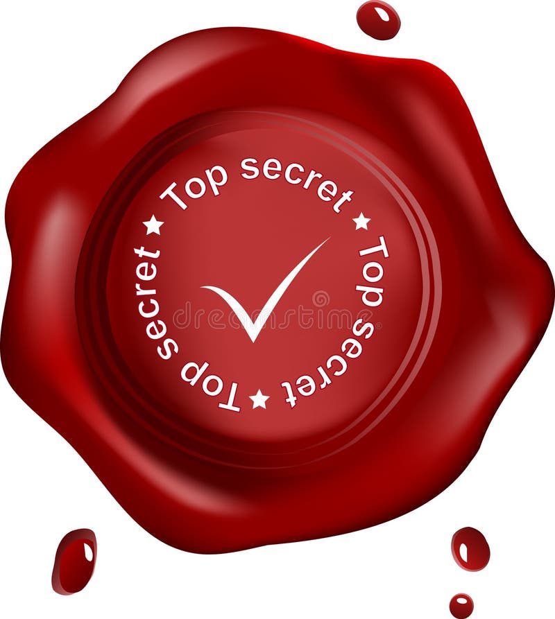 Cire rouge de sceau illustration de vecteur. Illustration du assurance ...