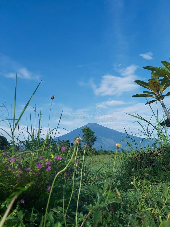 Ciremai Mountain View. Beber. West Java. Indonesia Stock Photo - Image ...