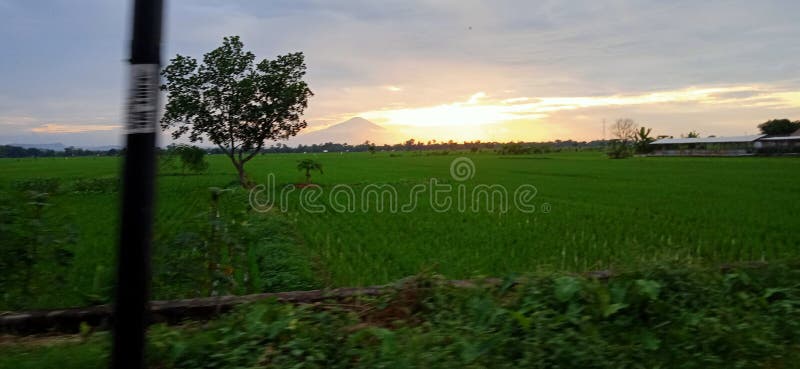 Ciremai Mountain View for 100 Km Stock Photo - Image of cloud, prairie ...