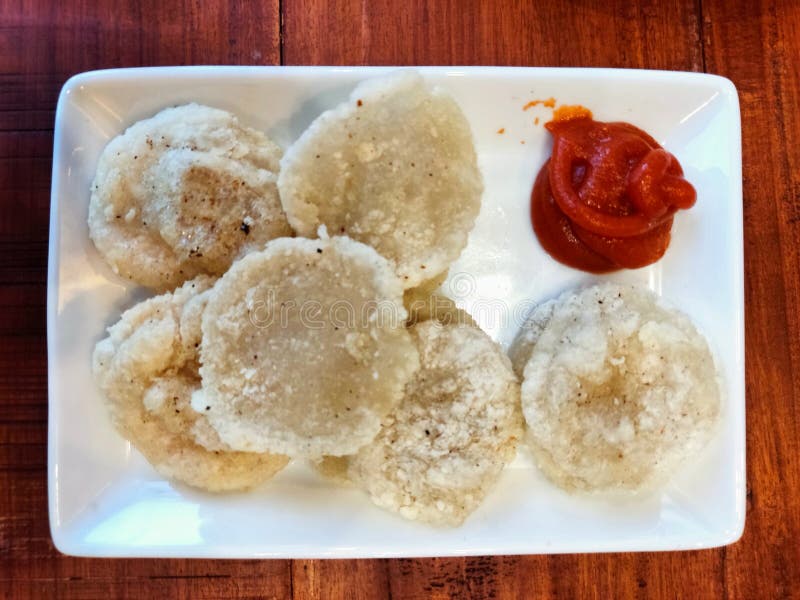 Cireng, Traditional West Java, Indonesia. with Extra Hot Sauce Stock ...