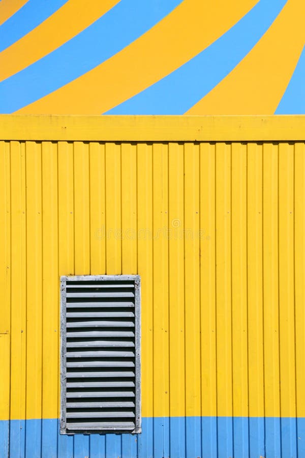 A Cirkus Tent in Blue and Yellow Colors from Denmark Stock Image ...