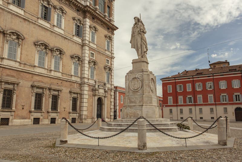 Statue in Modena stock image. Image of tree, tourism - 61776393