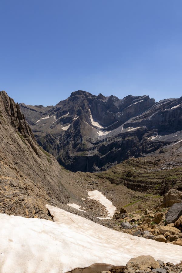 Gavarnie, with the Gavarnie Falls View from the Pass of Sarradets ...