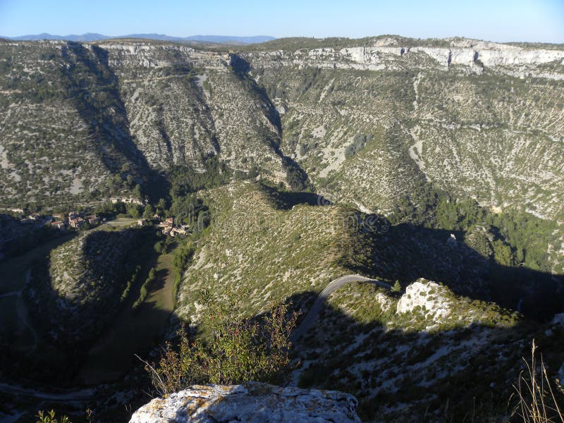 Cirque DE Navacelles, Een Vallei in Frankrijk Stock Foto - Image of hamer, erodeer: 133222324