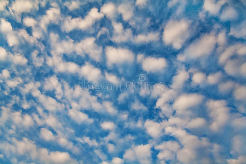 Cirrocumulus Clouds Background, Texture Stock Image - Image of ...