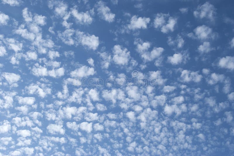 Beautiful Patterns of Clouds in the Bright Blue Sky Stock Image - Image ...