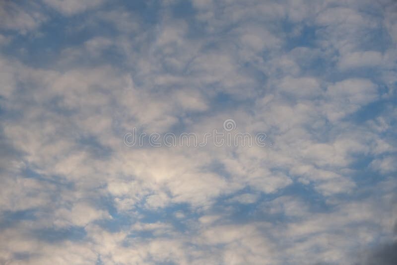 Cirrocumulus Clouds during Sunset Background Stock Photo - Image of ...