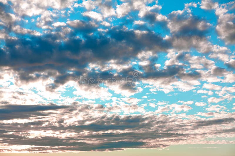 Cirrocumulus Typically Sunny and Cold Weather Stock Image - Image of ...