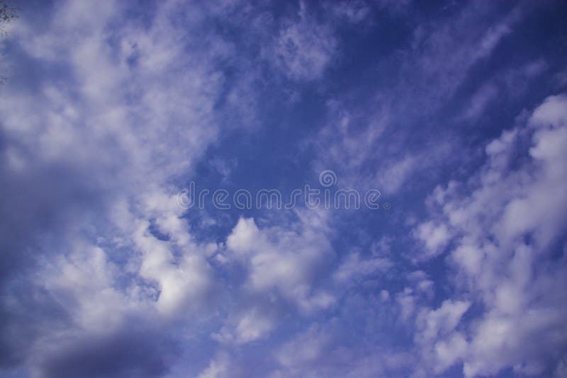 Cirrostratus Clouds in the Blue Spring Sky Stock Image - Image of ...