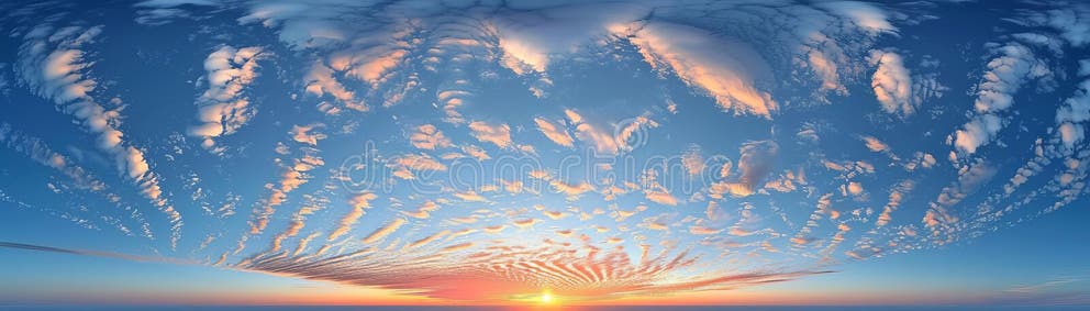 Cirrus Cloud Patterns at Sunset, Ethereal Sky, Abstract Beauty Stock ...