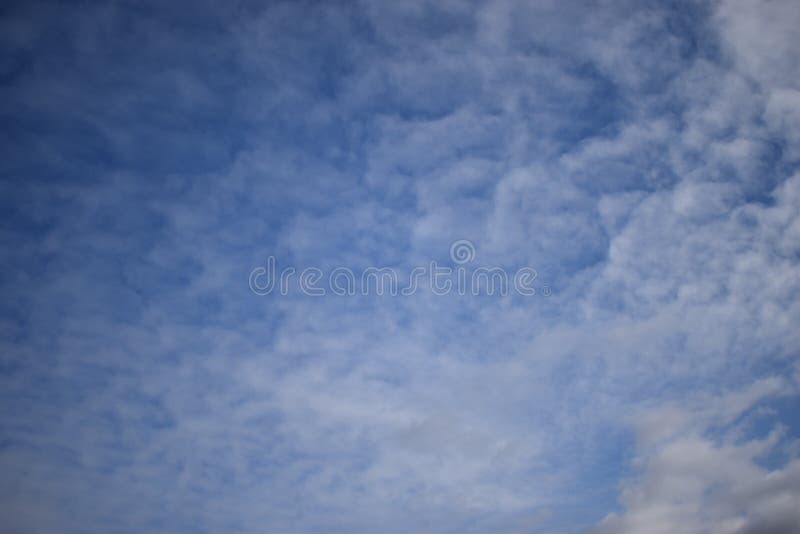 Cirrus Clouds Formation with Blue Sky Background Stock Image - Image of ...