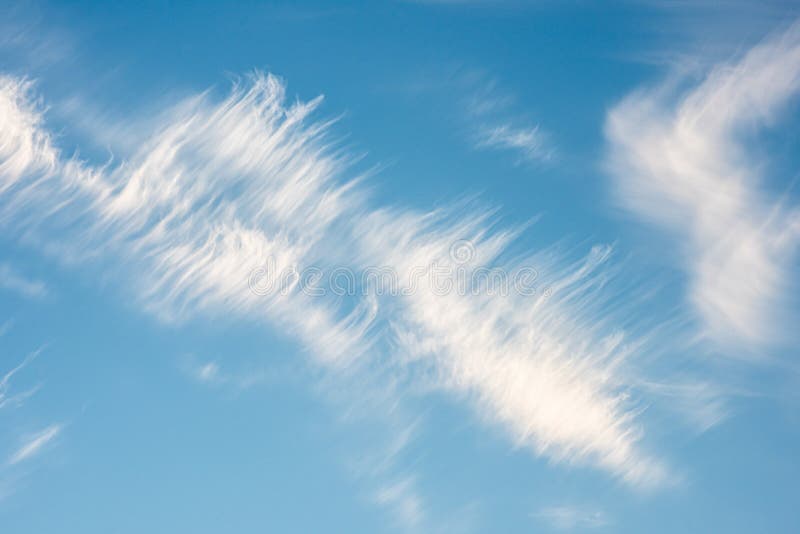 Cirrus Clouds High in the Sky Stock Photo - Image of background, bright ...