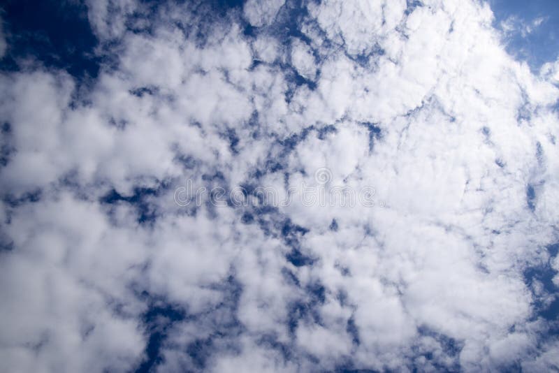 Cirrus and Cumulus Clouds. Heavenly Landscape with Clouds. Cumulus ...