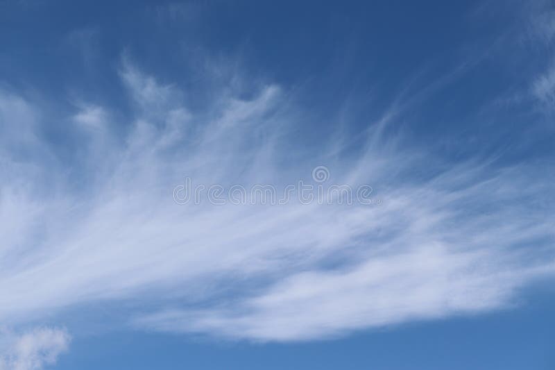 Cirrus Fibratus Clouds. Blue Sky with Clouds Stock Photo - Image of ...