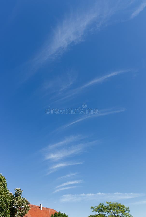 Cirrus, High Altitude Clouds Stock Image - Image of smudges, cloud ...