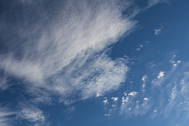 Cirrus and Layered Clouds in the Sky Stock Photo - Image of clouds ...