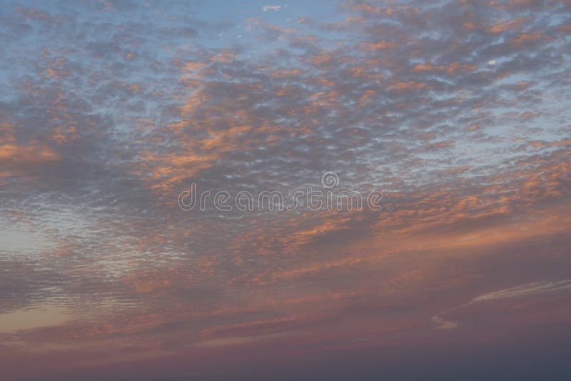 Cirrus and Layered Clouds in the Sky Stock Image - Image of beautiful ...
