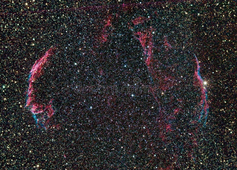 The Cirrus Nebula is an Emission and Reflection Nebula Stock Image ...