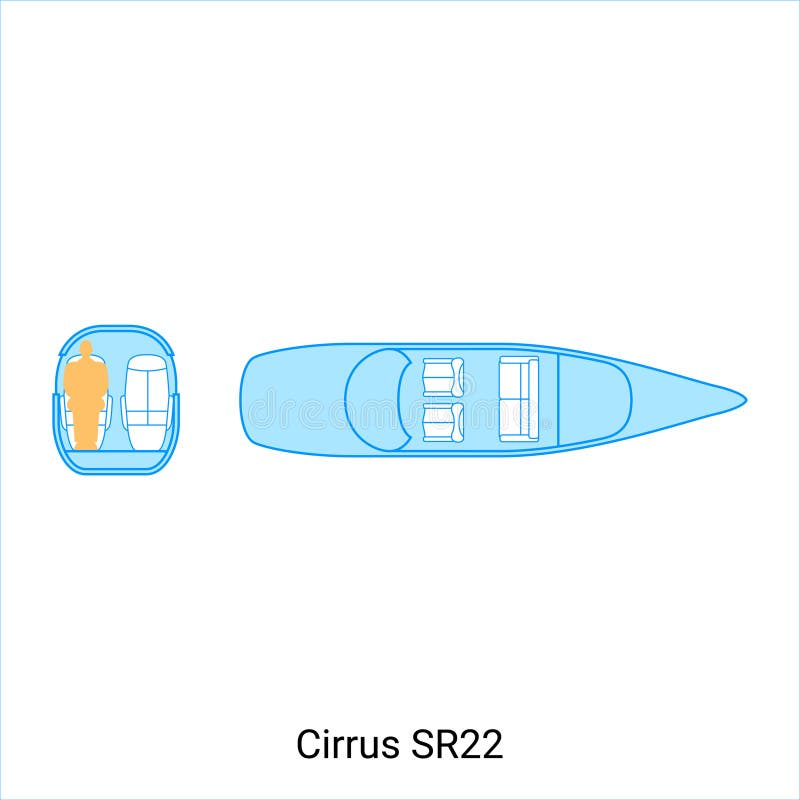 Cirrus SR22 Airplane Scheme. Civil Aircraft Guide Editorial Photo ...
