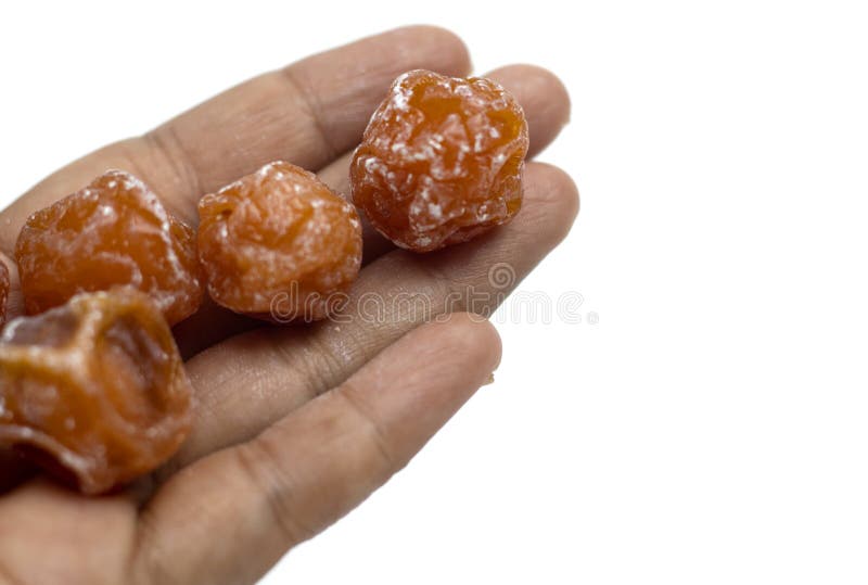 Ciruelas Chinas Secas Sobre Un Fondo Blanco Foto de archivo - Imagen de ...